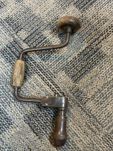 Antique Old Rare KEYSTONE Hand Drill Bit Brace Tool Willingford Conn ...