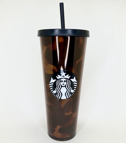 NEW Starbucks Venti Tortoise Shell Tumbler 24oz Brown Mocha VERY RARE ...