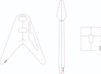 Flying V template files vector DXF CDR PDF pattern CNC laser router | eBay