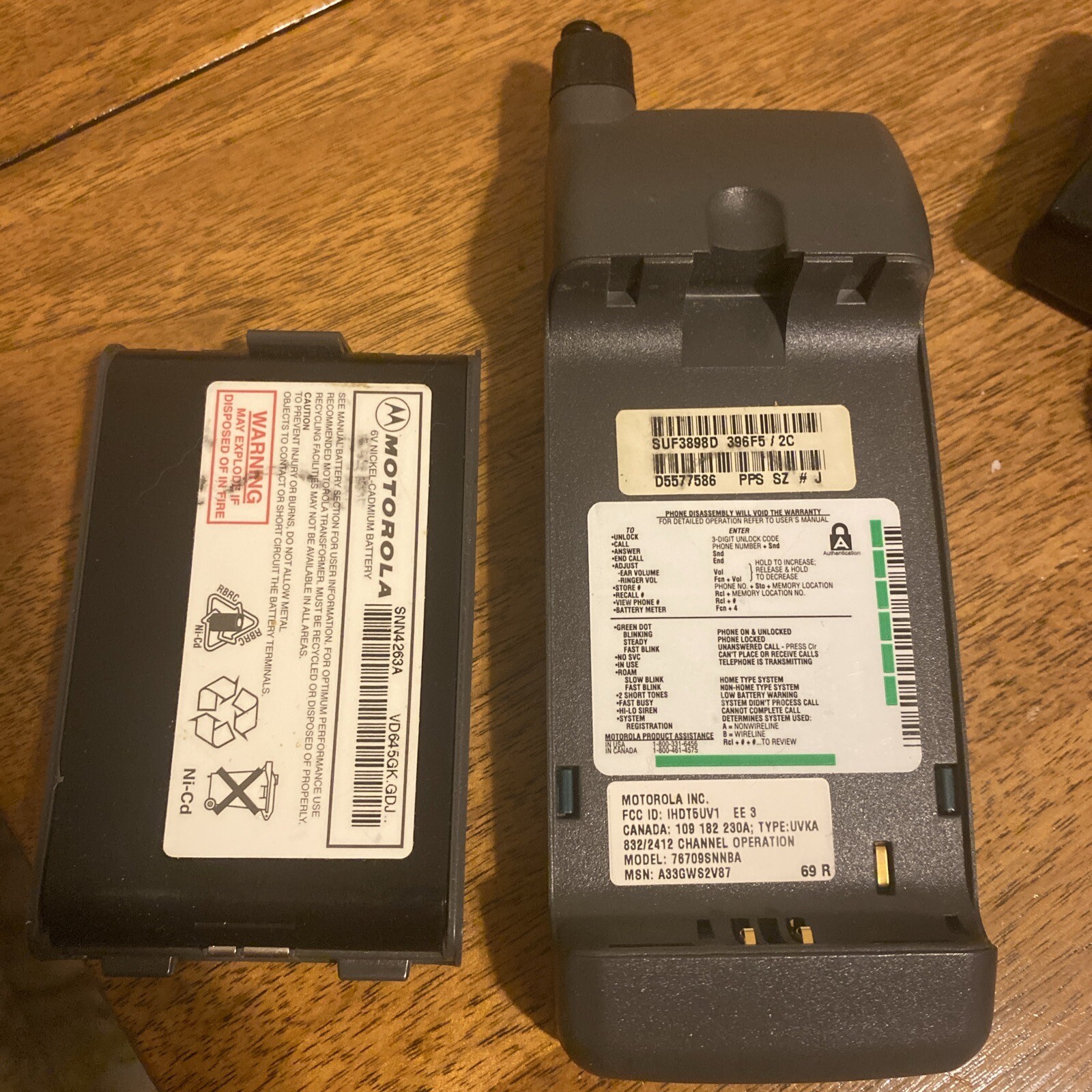 vintage motorola brick cell phone model 76709 SNNBA | eBay
