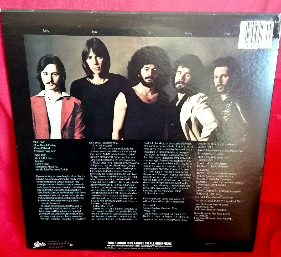 Boston Half Vitesse Maîtrisé LP 1980 USA Menthe- CBS Mastersound | eBay