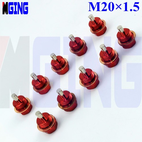 Engine Magnetic M20X1.5 Oil Pan Drain Plug Bolt Kit Cover Crush Washer ...