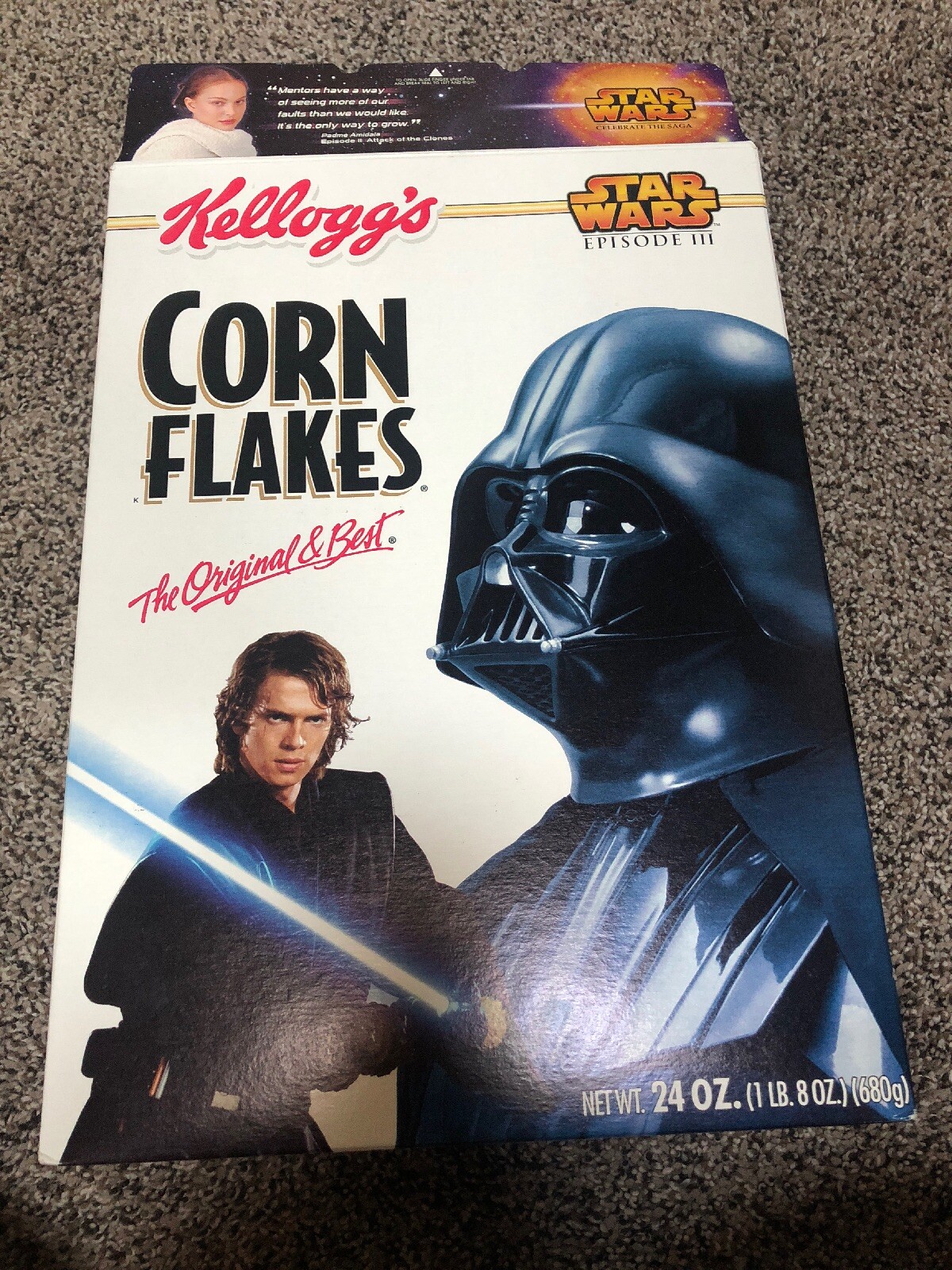 2005 Kellogs Corn Flakes cereal box; Star Wars Revenge Of The Sith | eBay