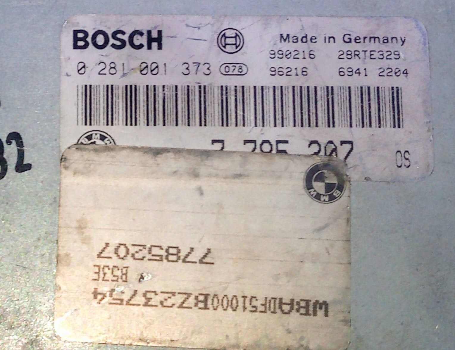 BMW E38 E39 525TDS Engine Control Unit ECU 0281001373 7785207 IMMO OFF ...