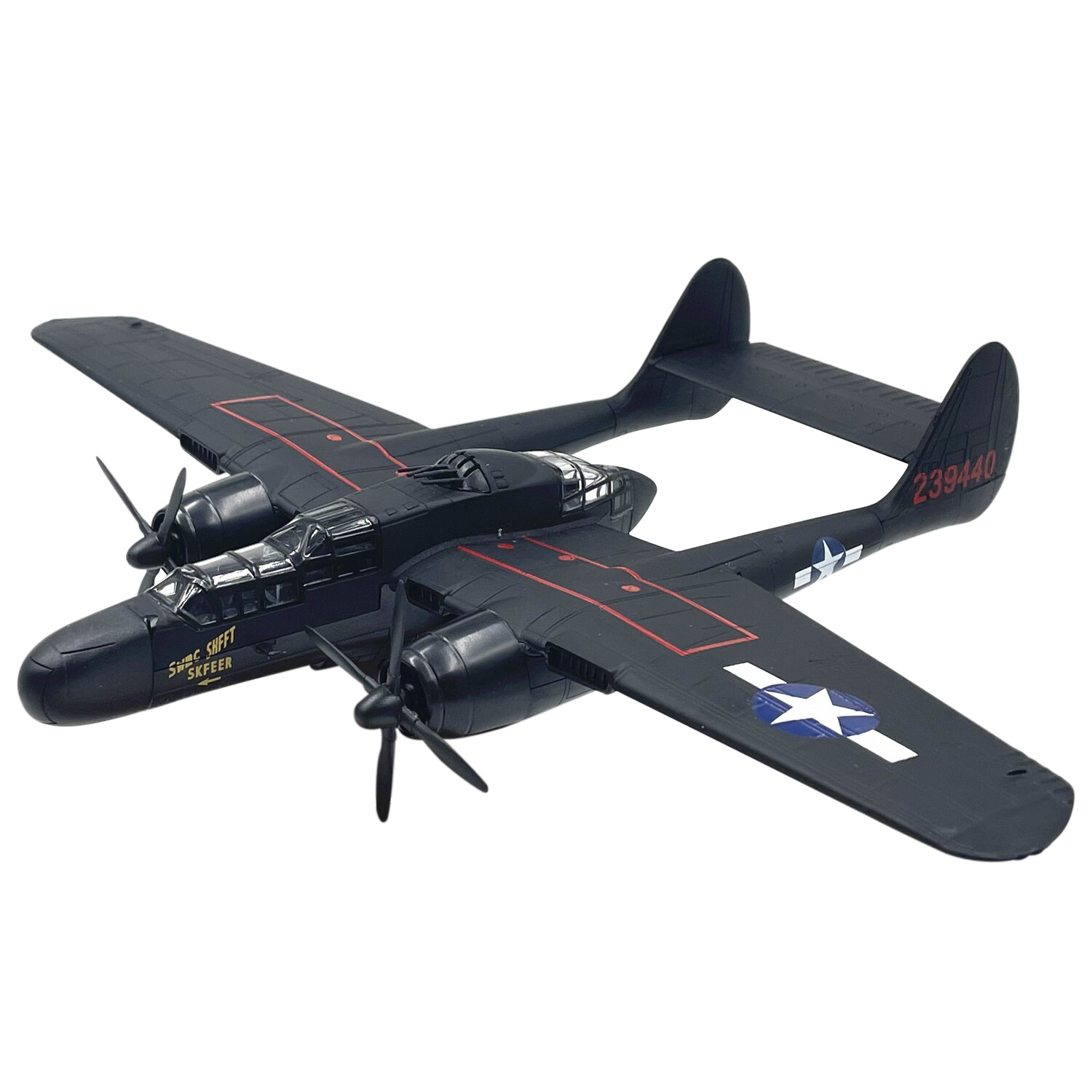 1:72 U.S. P-61 Black Widow night fighter p61 alloy aircraft model World ...