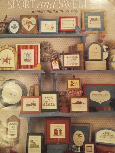 Vintage 80s Cross Stitch Country Home Sayings Small Cross Stitch ...
