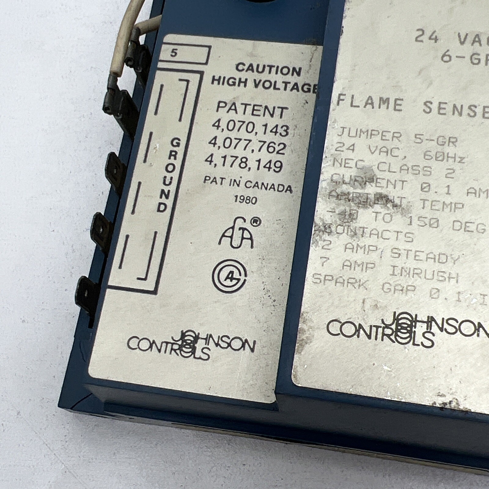 Johnson Controls G67MG-4 Furnace Integrated Pilot Ignition Control ...