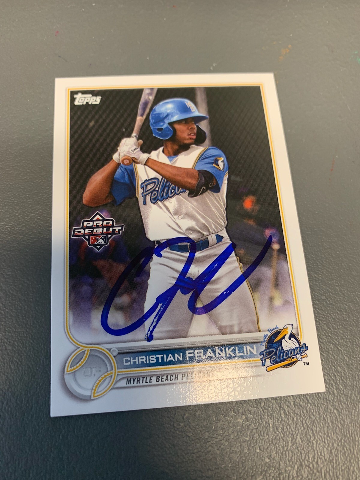 Christian Franklin signed autograph 2022 Topps Pro Debut Card #PD144 ...