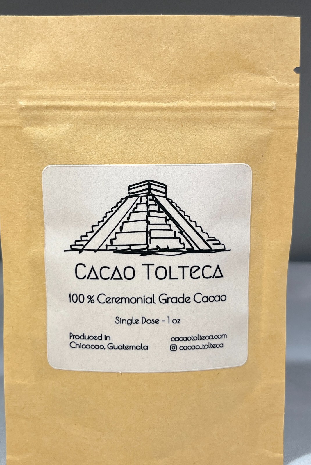 Cacao Tolteca Ceremonial Grade Cacao Ground 100% - Choose Size