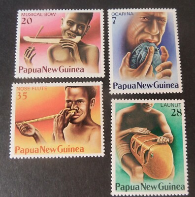 Papua New Guinea 1979 Musical Instruments SG359/62 MNH UM Unmounted ...