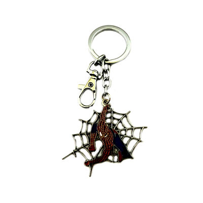 Spider-Man Web Silvertone Movie/Comics Charm Pendant Key Chain | eBay