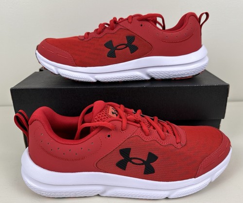 Under Armour UA Charged Assert 10 Running Training Shoes Red Men’s Size ...