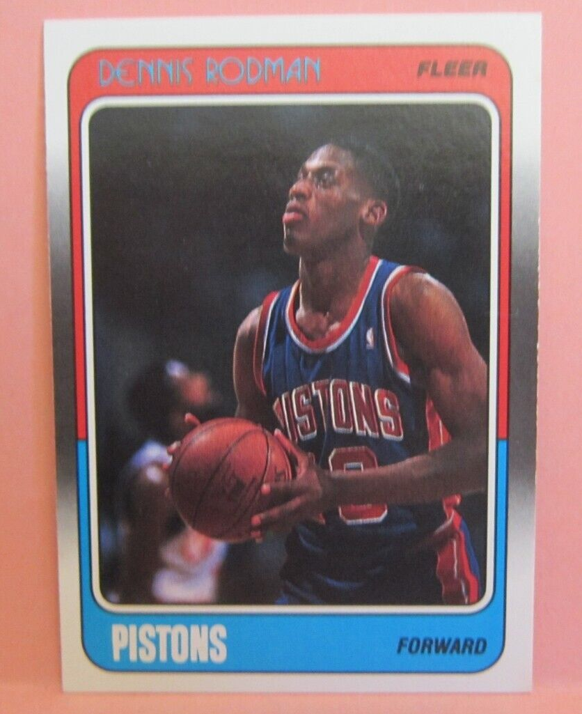 Dennis Rodman 1988-89 Fleer Shooting Rookie Card#40!Pistons F RC ...