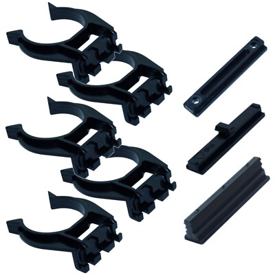 5x Plastic kitchen leg plinth clips kick skirting board trims bracket ...