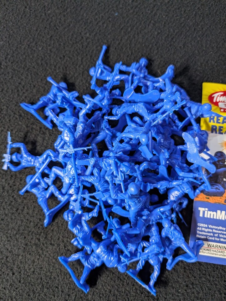 TIM MEE TOYS UNITED STATES SOLDIERS CLASSIC PLASTIC ARMY MEN BLUE 42 PC ...