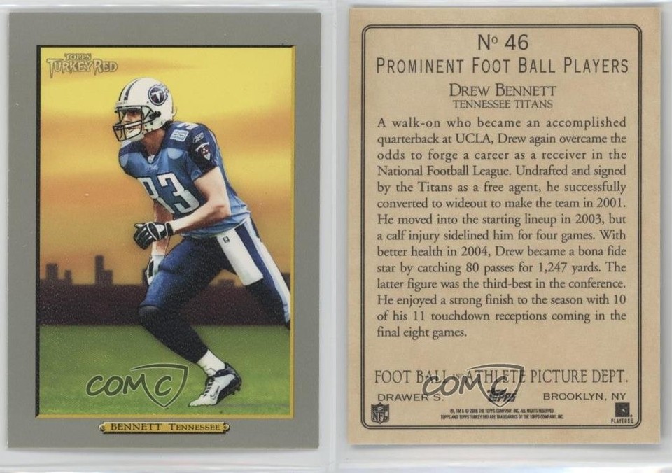 2005 Topps Turkey Red Drew Bennett #46 0h6r | eBay