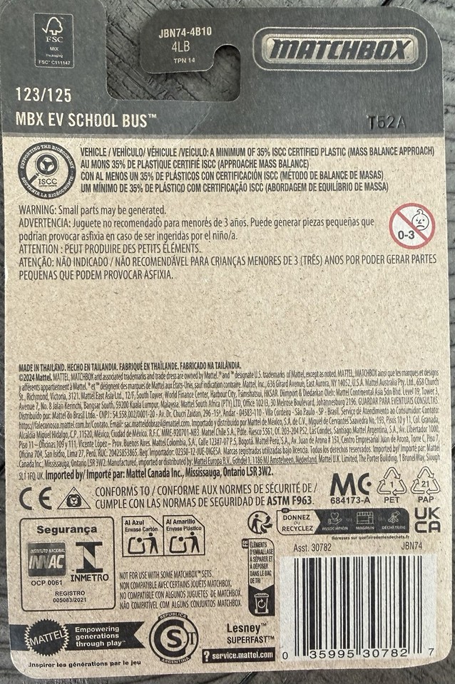 Matchbox MBX EV School Bus #123/125 New Casting For 2025 | eBay