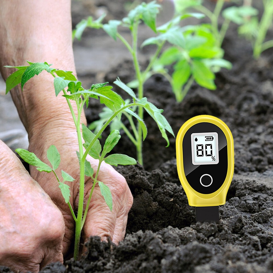 Soil Moisture Meter Digital LCD Hygrometer Moisture Sensor for Garden ...