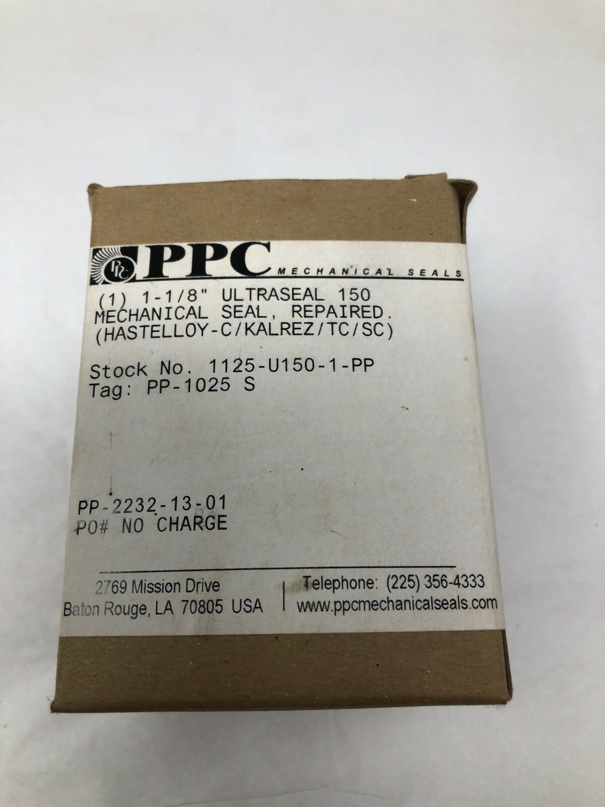 PPC Mechanical Seals 1125-U150-1-PP 1-1/8" Ultraseal 150 Mechanical ...