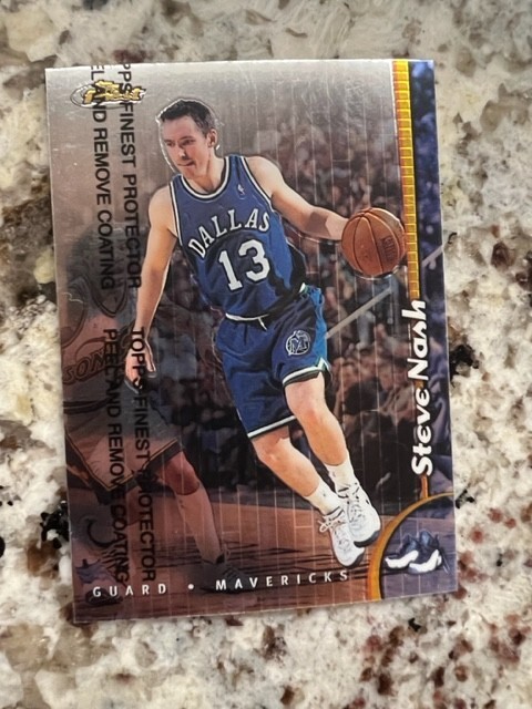 1998-99 TOPPS FINEST CARD DALLAS MAVERICKS STEVE NASH #218 | eBay