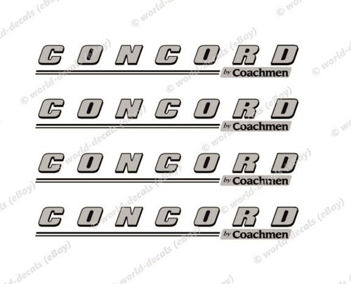 4 x CONCORD COACHMEN RV TRAILER STICKER SET DECAL KIT CC3S | eBay