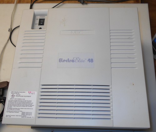 NEC ELECTRRA ELITE 48 KEY SERVICE UNIT WITH CARDS INSTALLED | eBay