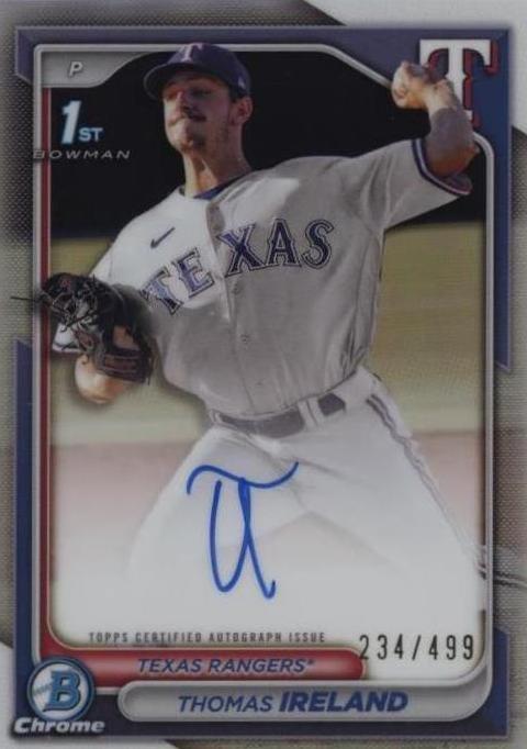 2024 Bowman Chrome - Prospect Autographs Thomas Ireland #CPA-TI ...