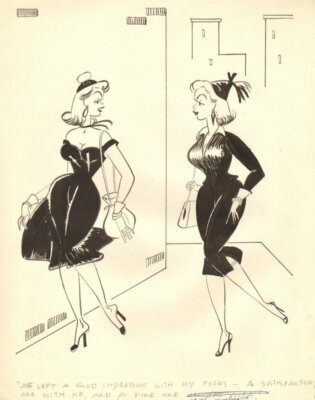 Fashion Babes Golddiggers - Humorama 1957 art by Martin Filchock | eBay