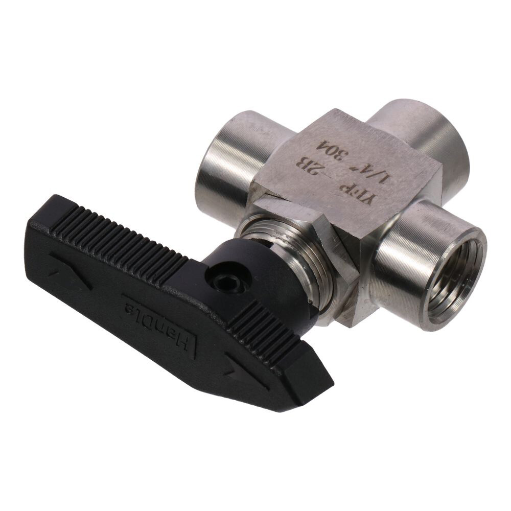 1/4“ Air Tube Hand Valve 3 Way Ball Valve Water Pipe Flow Control ...