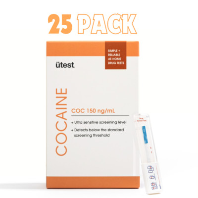 (25 Pack) Ultra Low Level COC 150 ng/mL Cocaine Benzoylecgonine Drug ...