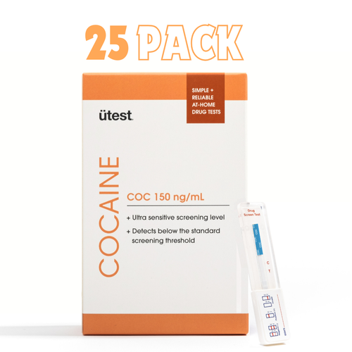(25 Pack) Ultra Low Level COC 150 ng/mL Cocaine Benzoylecgonine Drug ...