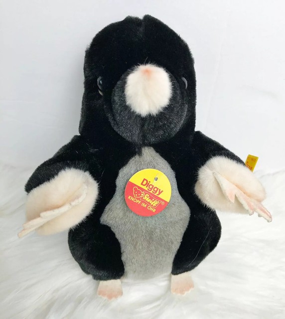 Steiff Diggy Mole 2185/16 8" Stuffed Animal Made in Germany Tags Intact ...