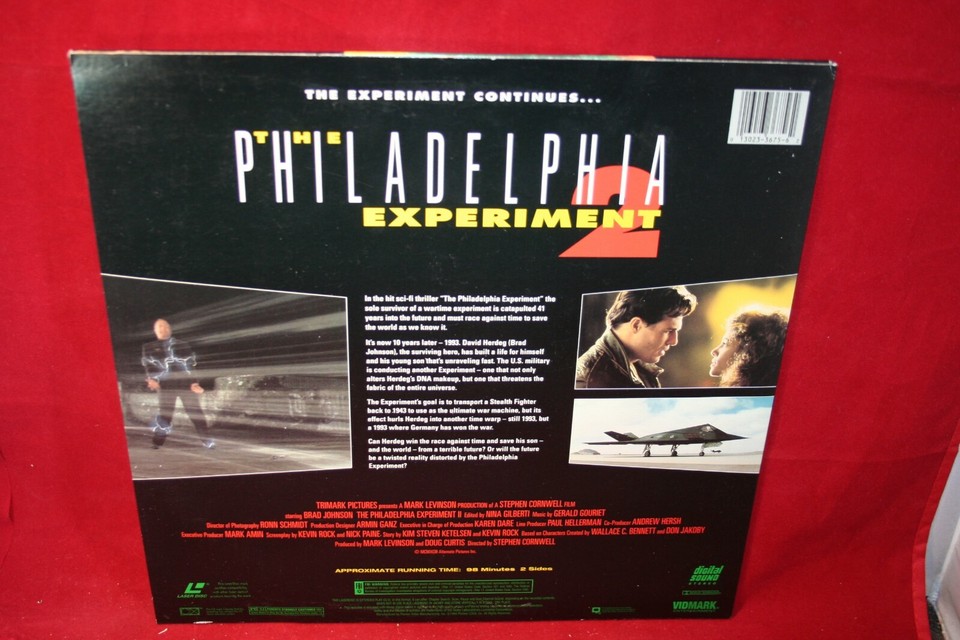 Laserdisc {w} * The Philadelphia Experiment II * Brad Johnson Marjean ...