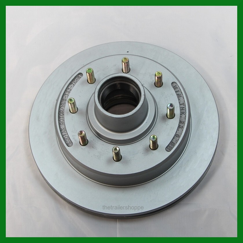 Kodiak 13" Rotor & Hub 6-7K Axle 8 on 6.5" Lug 1/2" Stud Dacromet ...