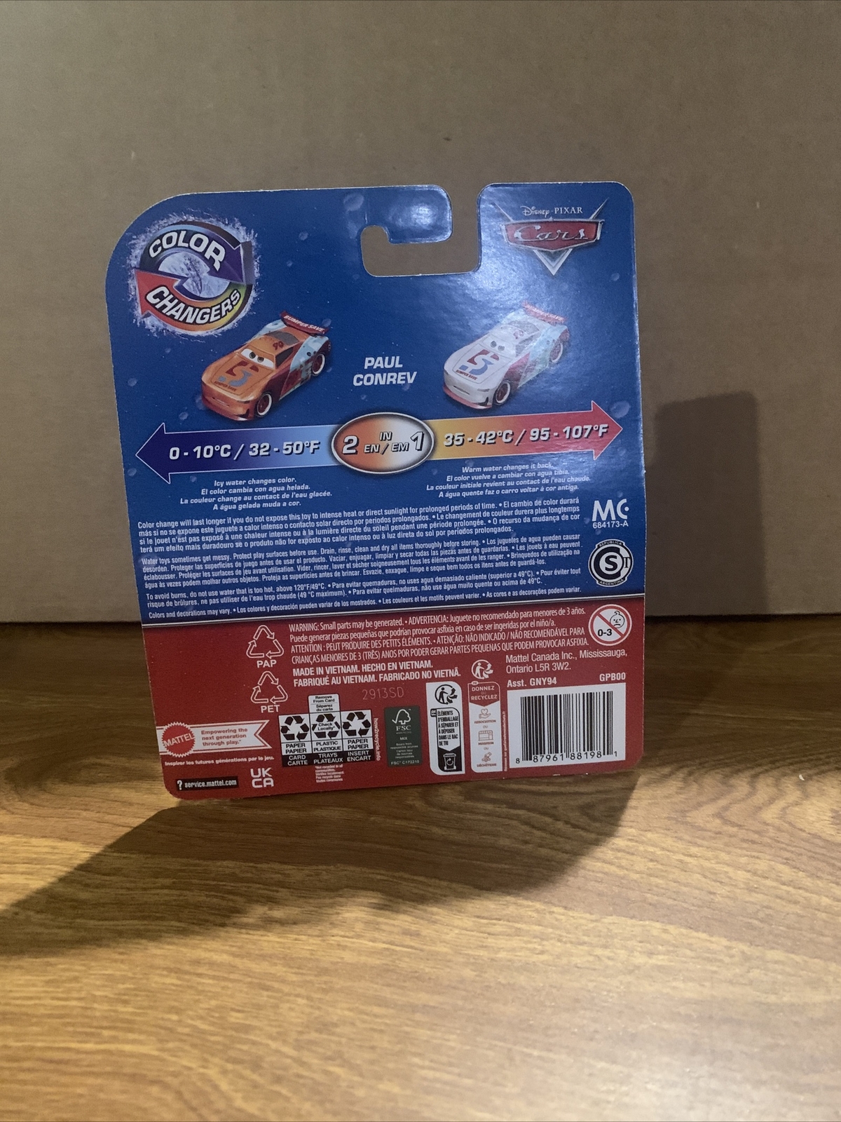 Disney Pixar GNY94 Paul Conrev Color Changers Car for sale online | eBay