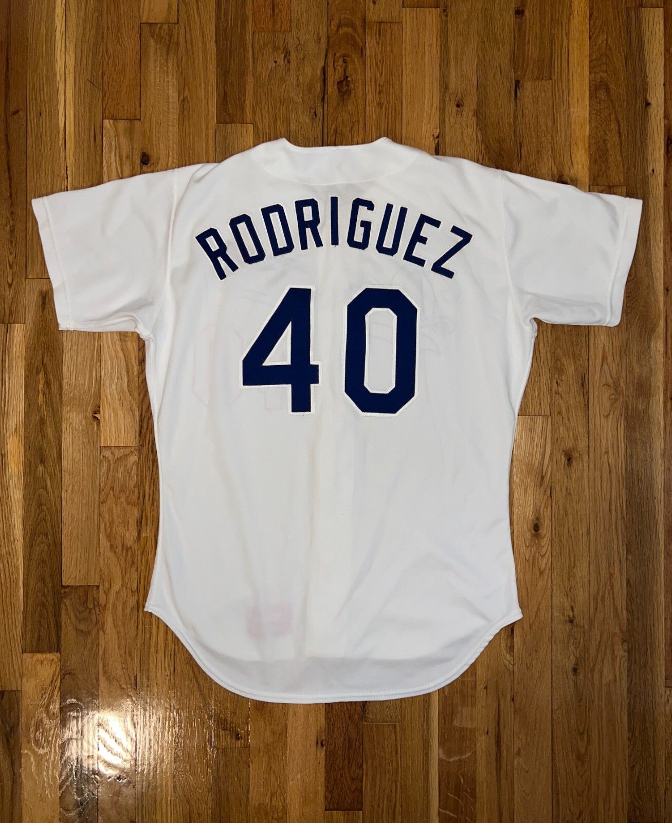 HENRY RODRIGUEZ GAME USED Rawlings LOS ANGELES DODGERS Jersey 46 Piazza ...