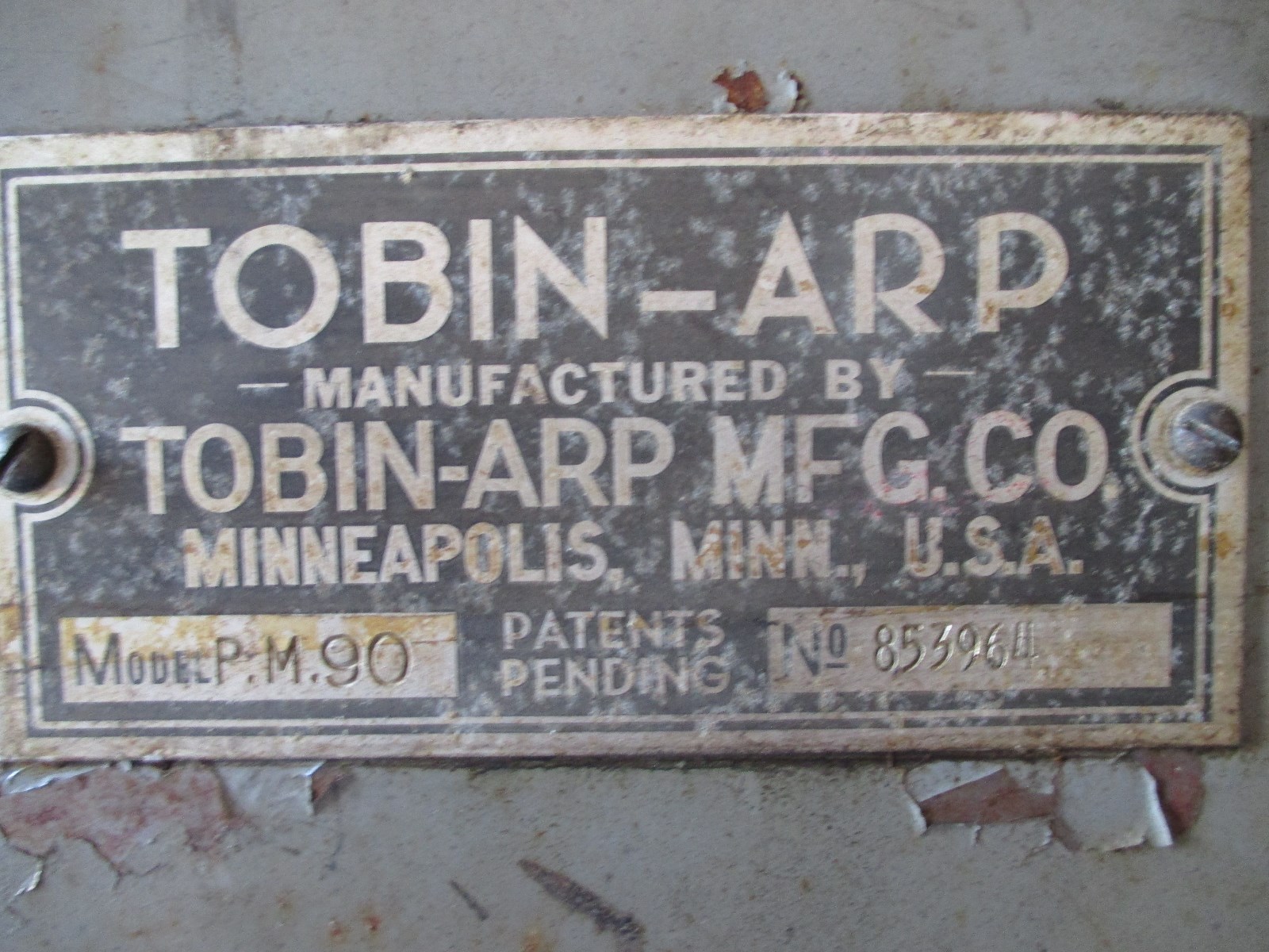 Tobin Arp PM90 Pin Fitting Machine- Serial # 853946 | eBay