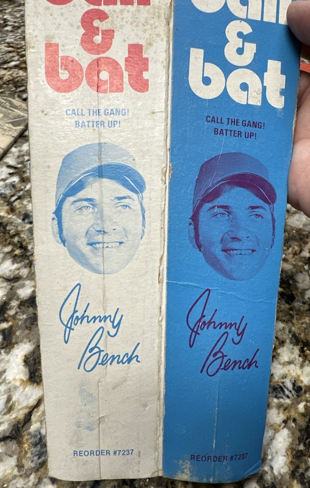 1975 Johnny Bench Batter Up Bat/Ball Packaging Cincinnati Reds | eBay