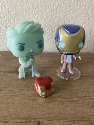 Avengers Morgan Stark & Hologram Tony Stark Funko Pop~Morgan & Tony ...