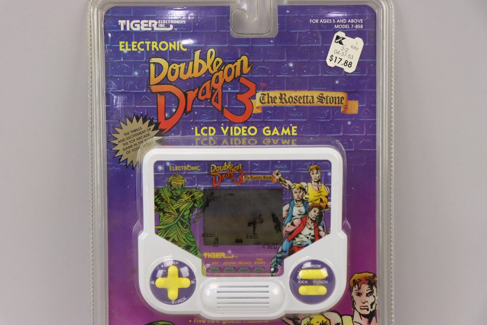 Ex. Rare NOS 1990 Tiger Electronic Double Dragon 3 LCD Video Game New ...