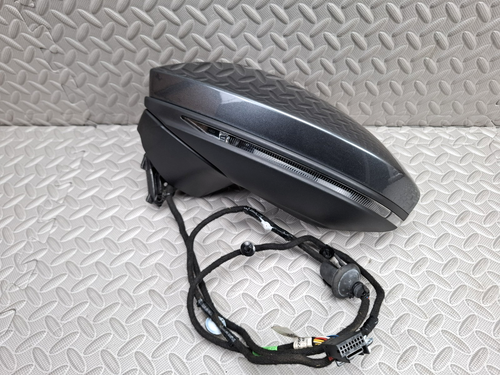 AUDI A6 C8 PASSANGER SIDE WING MIRROR POWER FOLDING GREY | eBay UK