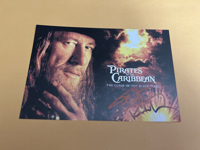GEOFFREY RUSH Signed 4x6 Photo PIRATES OF THE CARRIBEAN AUTOGRAPH 1 | eBay