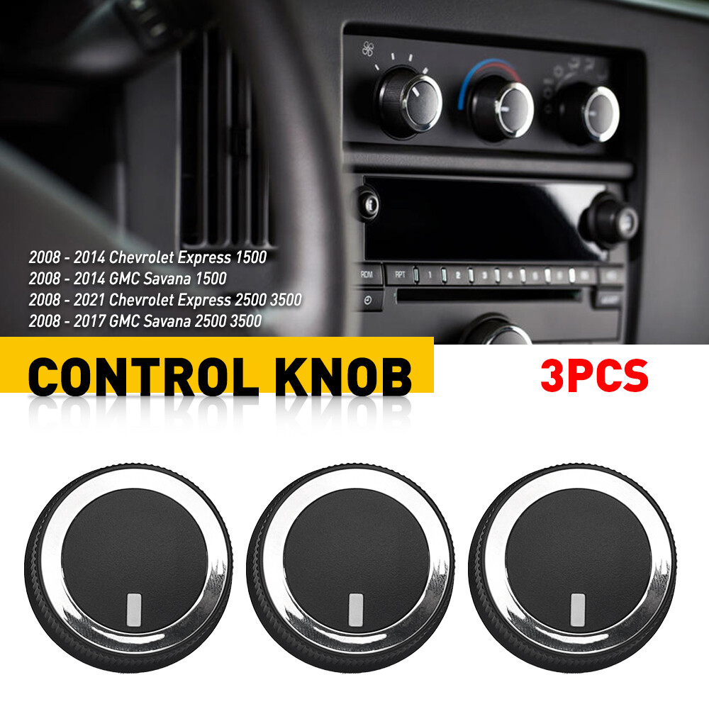 3pcs Climate AC Fan Control Knob For GMC Savana Chevrolet Express 1500 ...