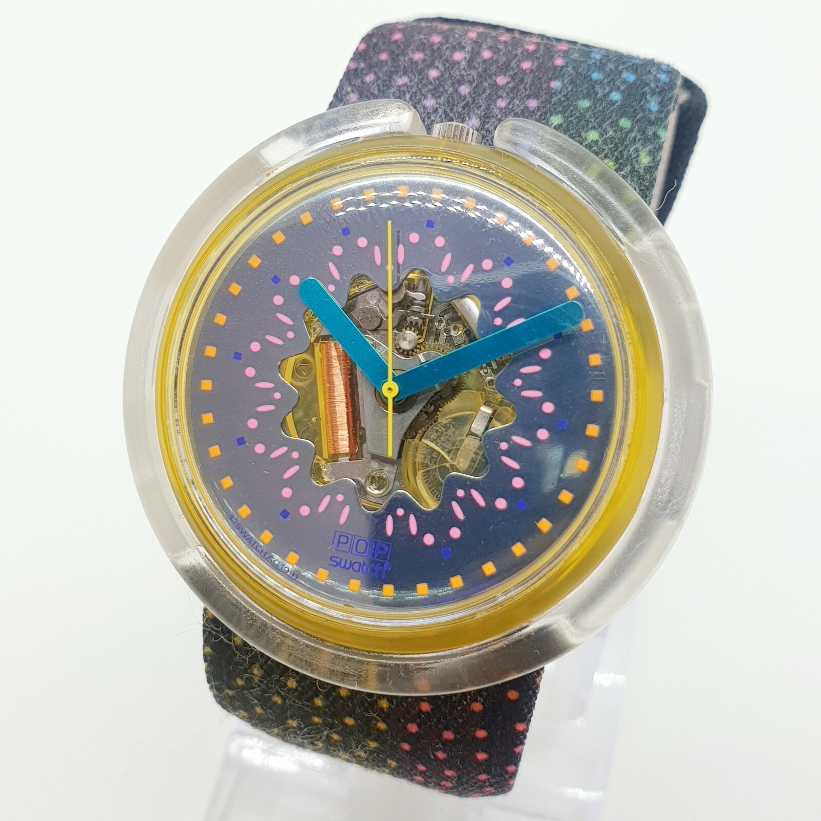 1991 Confetti Swiss Made Swatch Pop Skeleton Watch, V… - Gem