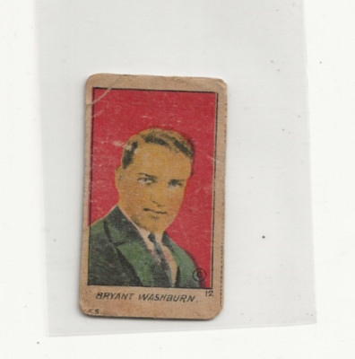 1920 W538 Cigarette Card Little Wonder Bryant Washburn Poor | eBay