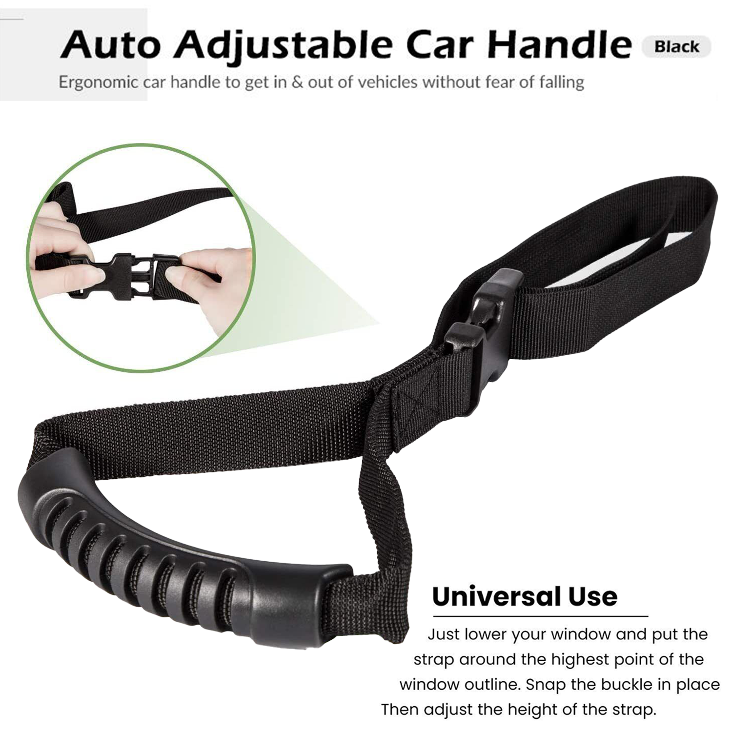 Auto Cane Car Grab Handle Adjustable Standing Aid Vehicle Assist Grip ...