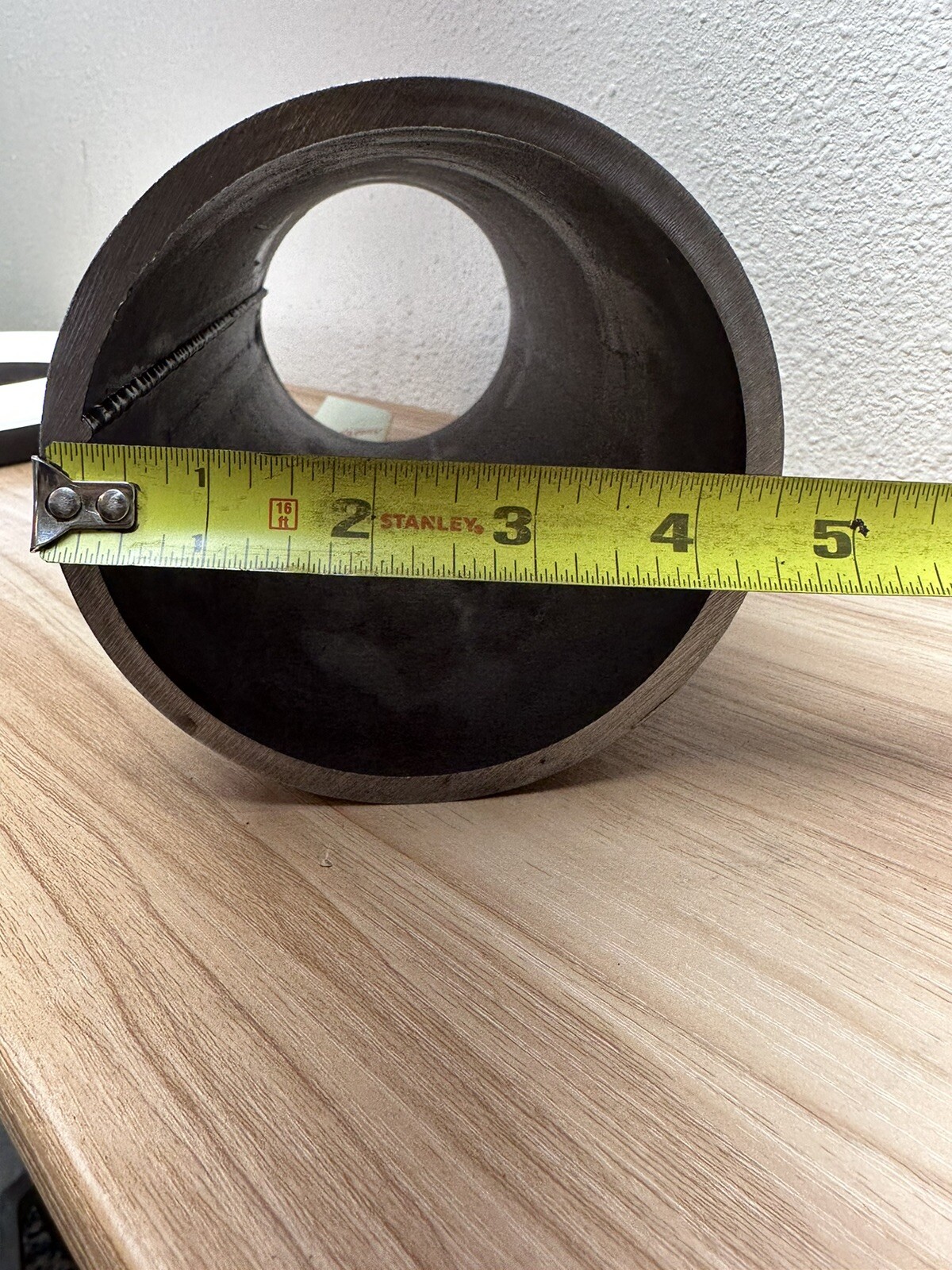 4 Inch (Schedule 40) 24” Length Black Steel Pipe Raw Metal Free ...