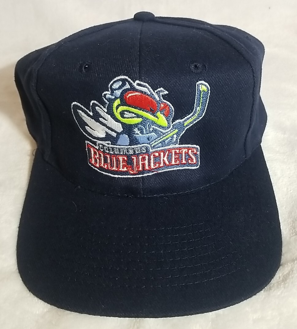 NHL Columbus Blue Jackets Snapback Hat Stinger Mascot Adult Size ...