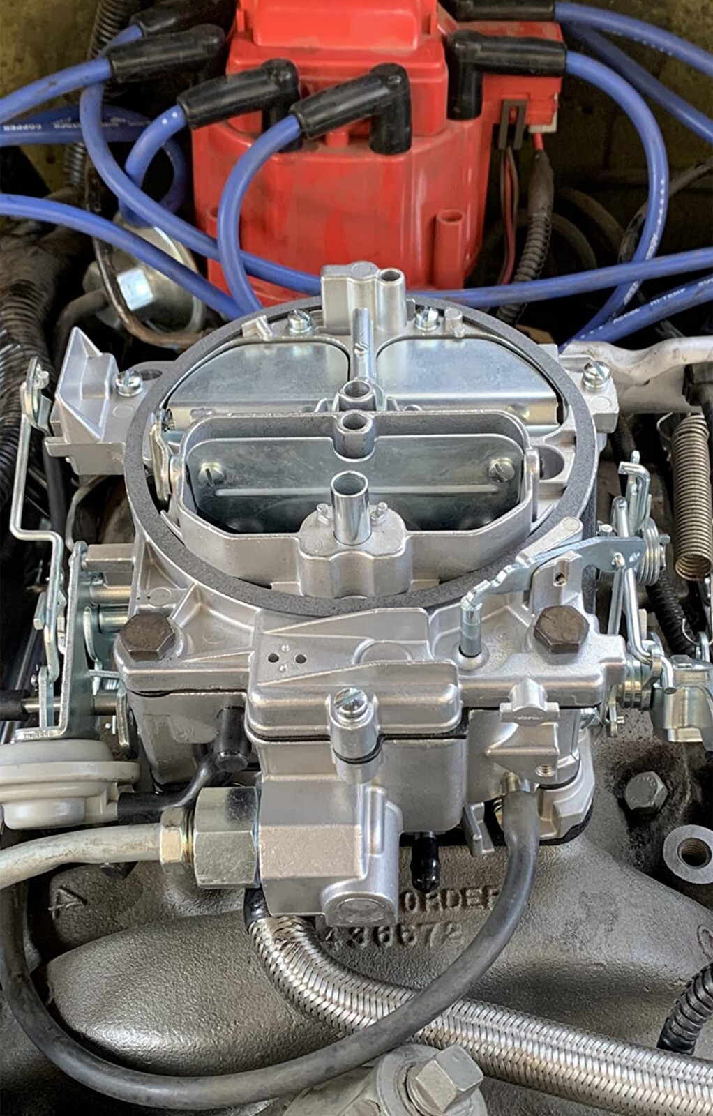 New 4BBL Carburetor for 1901R Rochester Quadrajet 4MV 1966-1973 Chevy ...