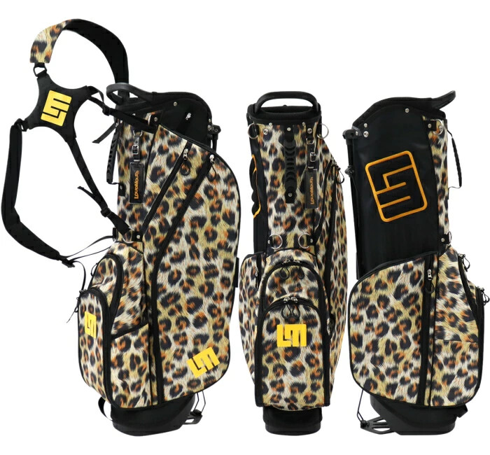LOUDMOUTH Stand Golf Bag LM-CB0021 Fuzzy Leopard 2.5kg 8.5type 47 inc ...